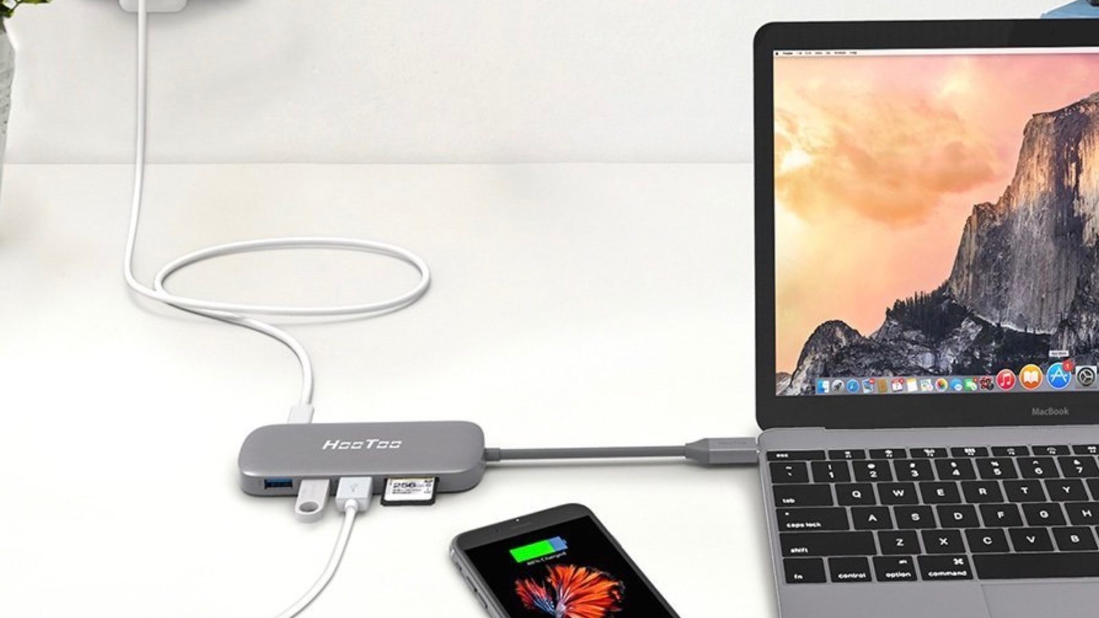 This HooToo USB-C hub adds HDMI, USB 3.0, and microSD to your MacBook ...