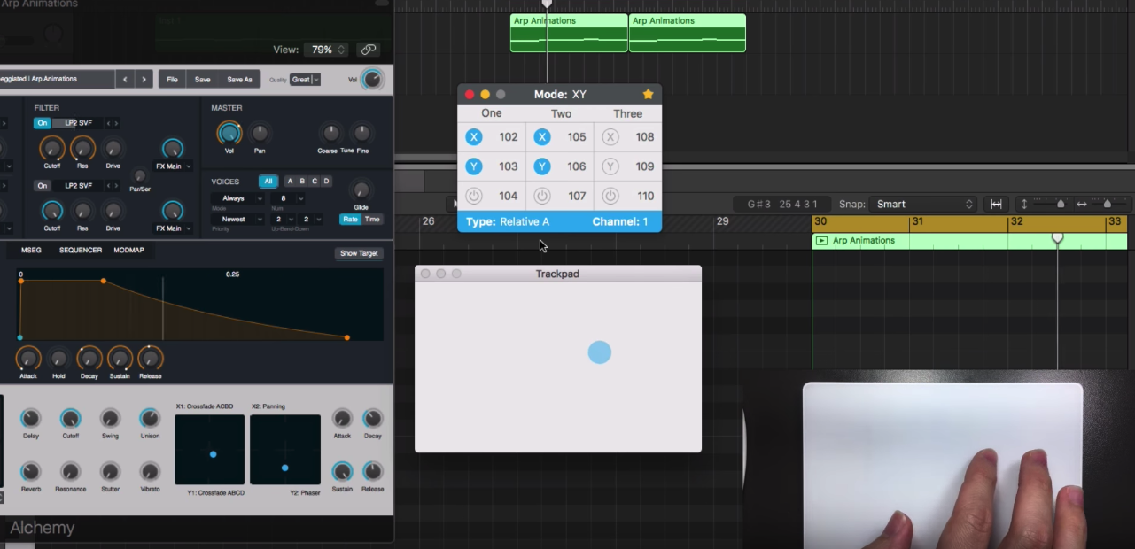 AudioSwift transforms your Apple Trackpad into a MIDI controller, drum pads & more