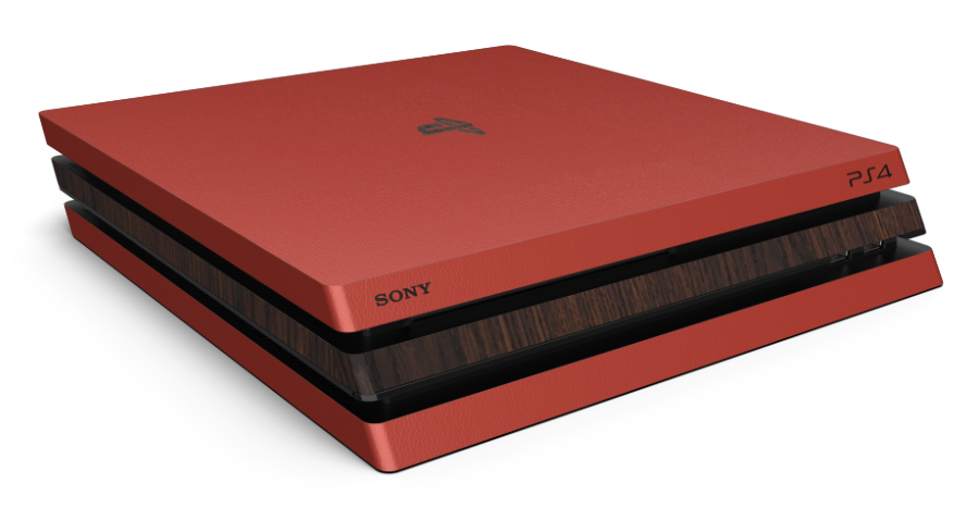 Colorware's customizable metal/wood/leather PS4 Pro skins are now available