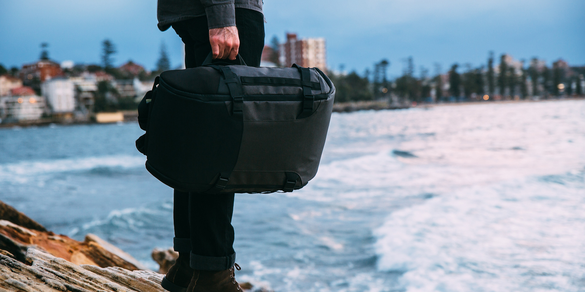GoBag is a backpack w/ a built-in vacuum bag to hold a weeks essentials ...