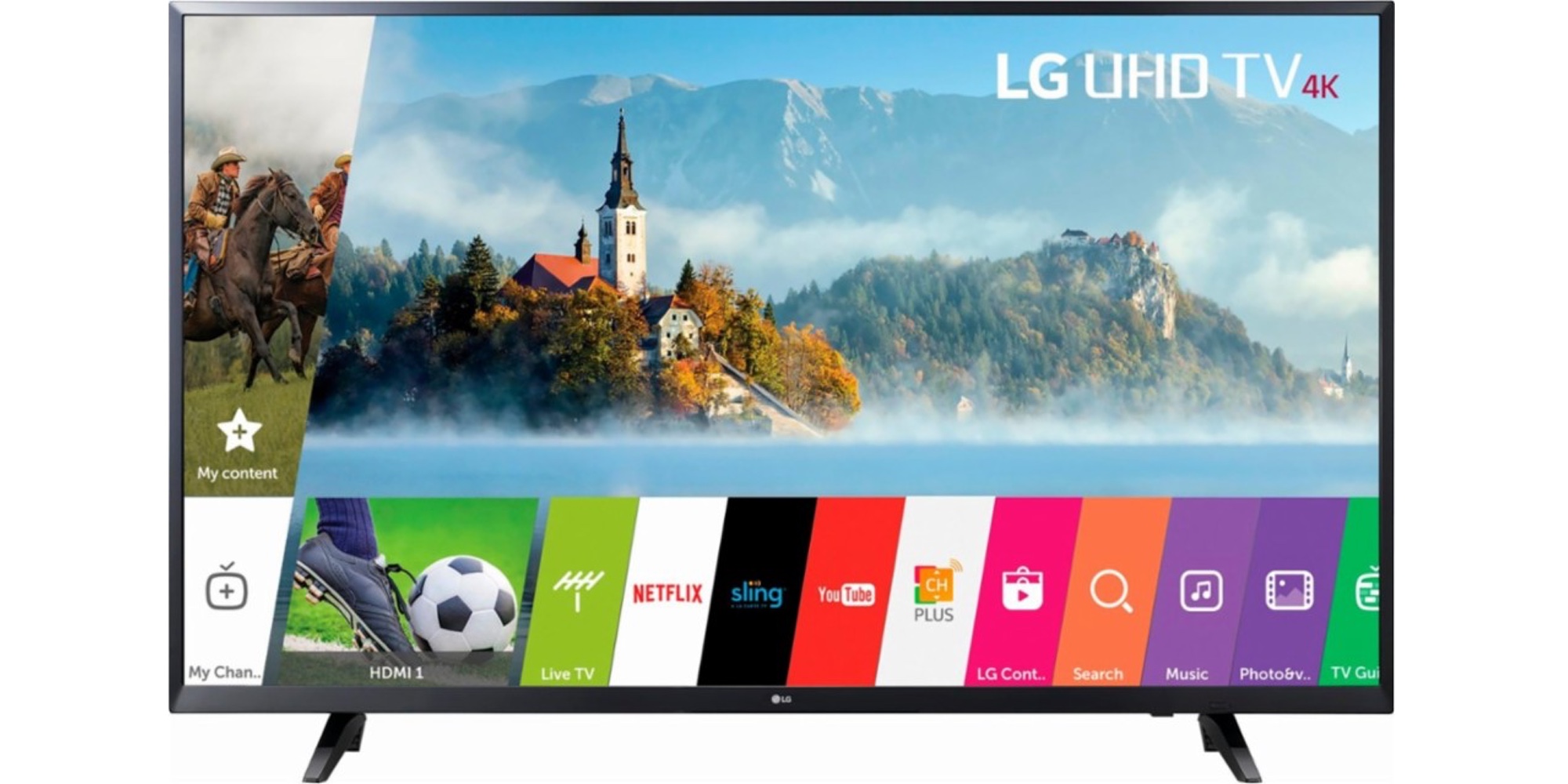 LG 43-inch 4K Smart Ultra HDTV w/ 3 HDMI inputs for $280 shipped