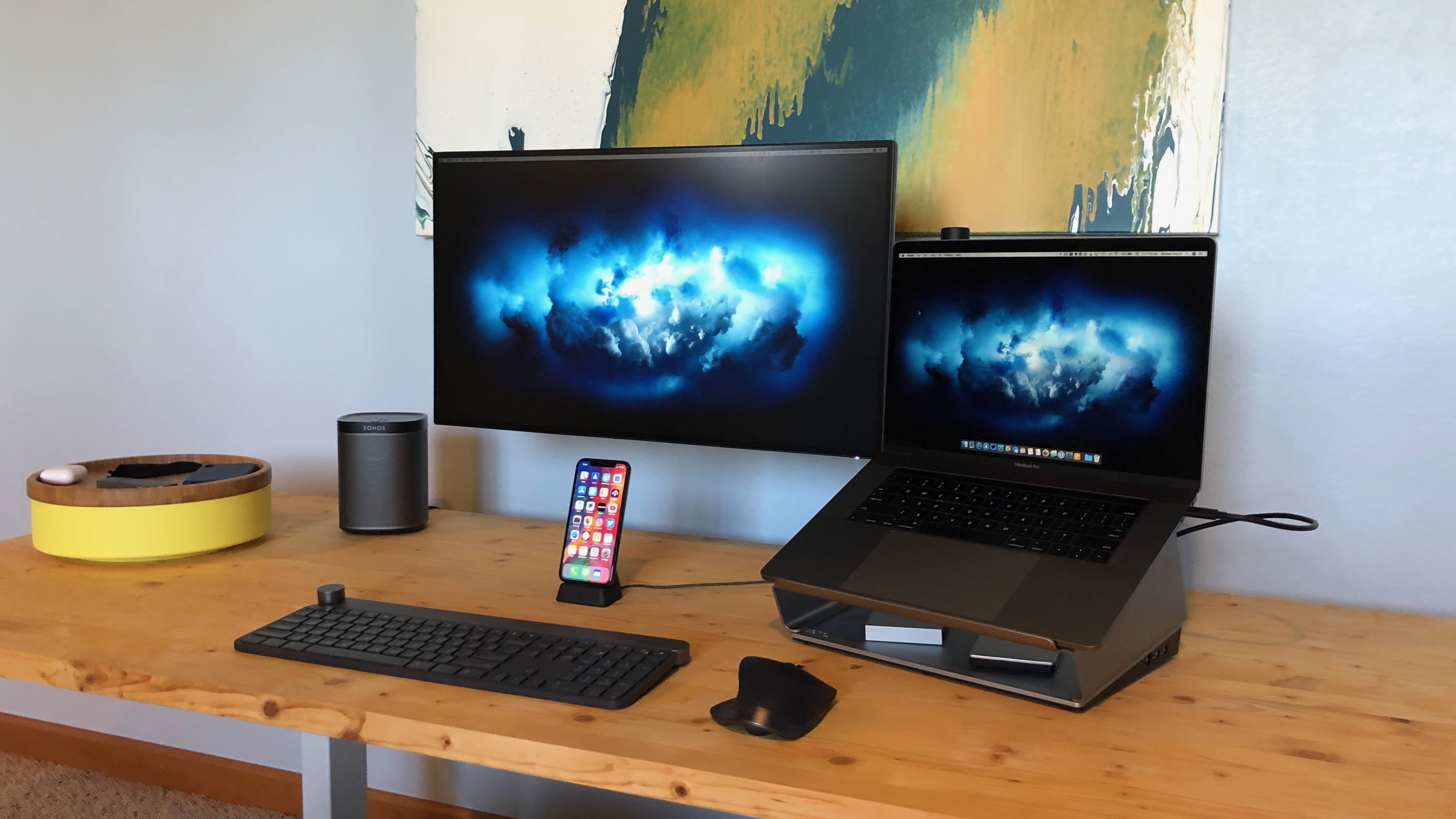 Behind the Screens: Michael's space gray copy editing and blogging setup