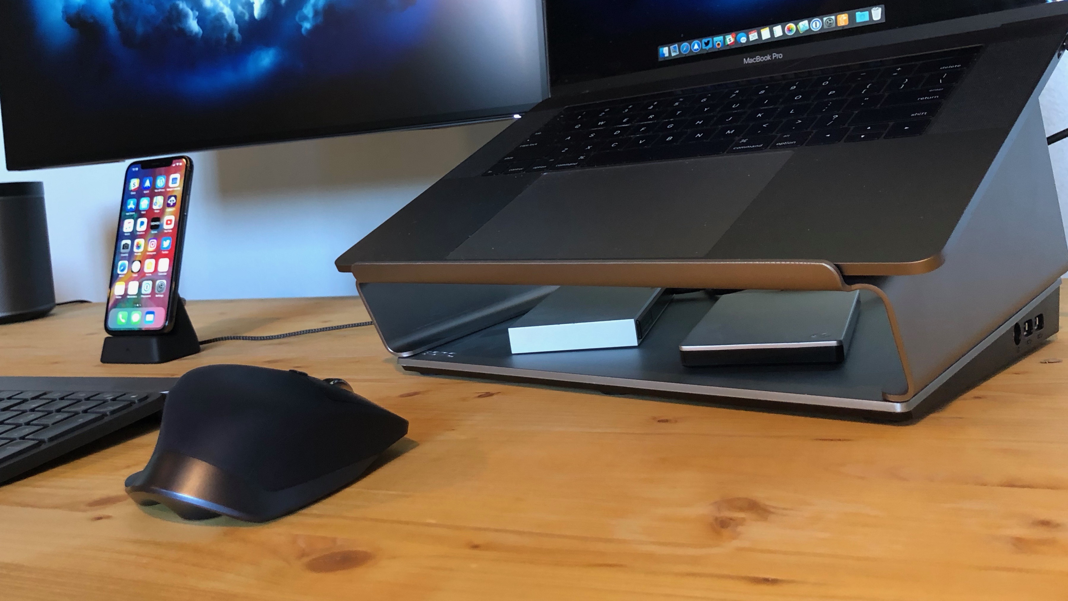 Behind the Screens: Michael's space gray copy editing and blogging setup