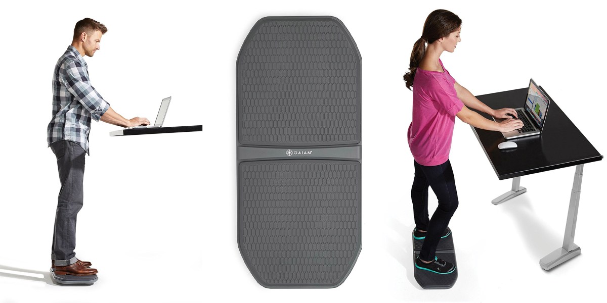Upgrade your standing desk w/ this Gaiam balance board for $40.50