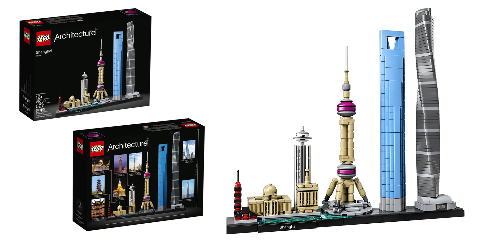 Recreate Shanghai's iconic skyline w/ this LEGO Architecture set for ...