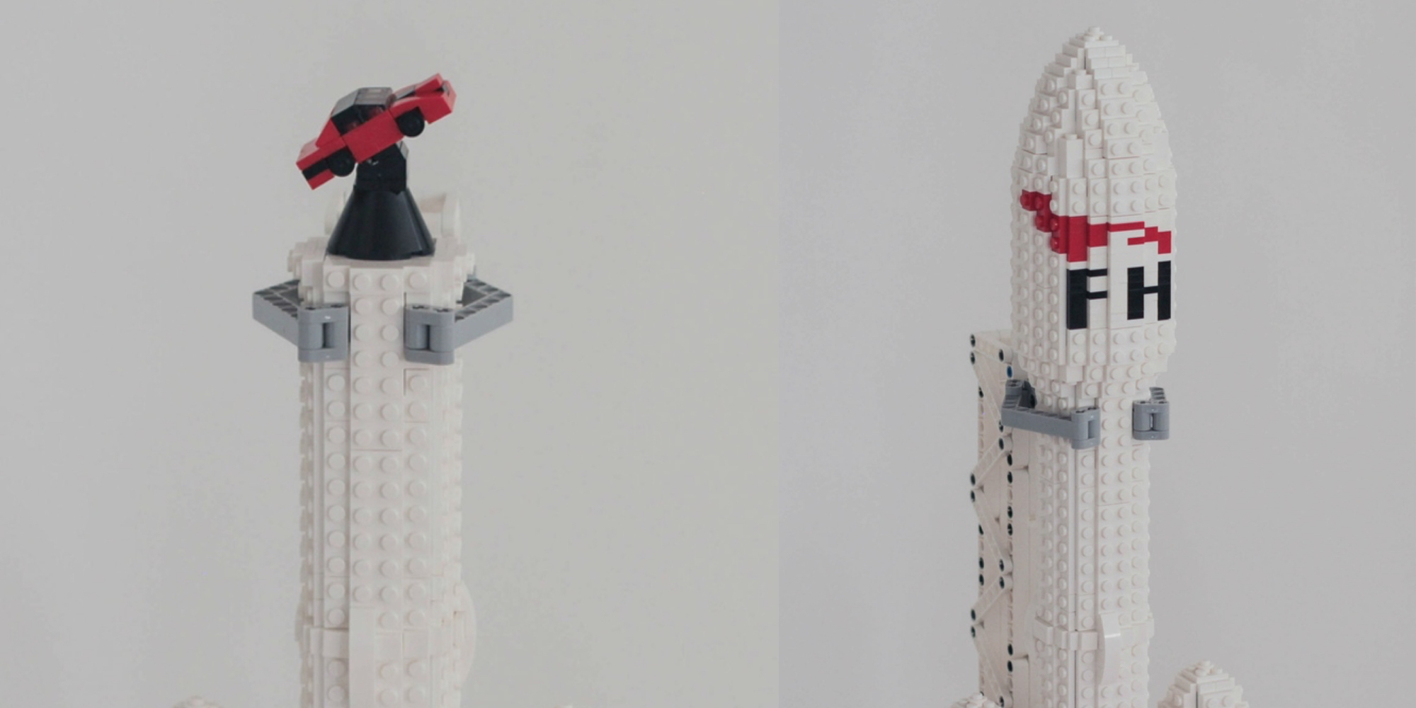 LEGO Ideas reimagines SpaceX Falcon Heavy Spaceship with massive brick ...