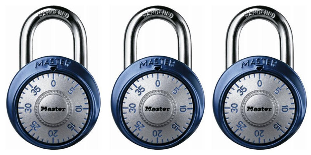 Keep your belongings safe at the gym w/ this Master Lock for just $3.50 ...