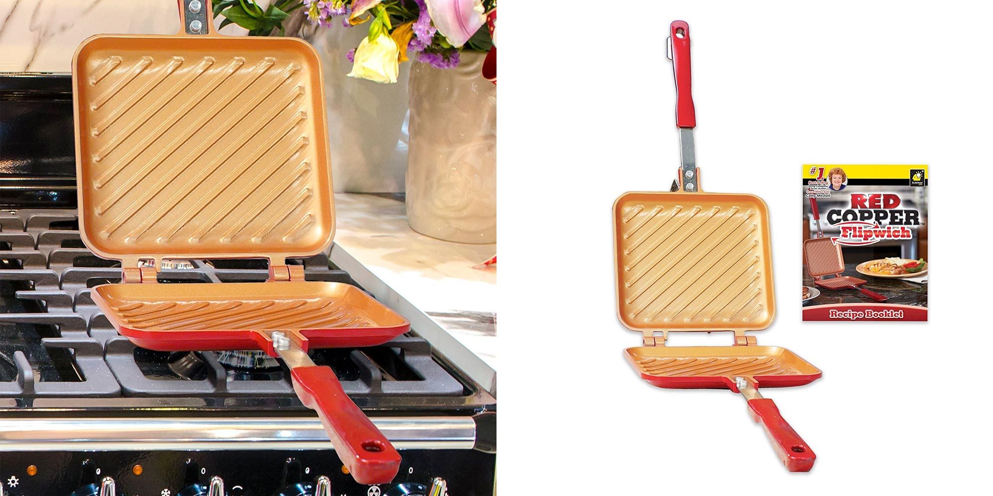 Make grilled paninis at home w/ the Red Copper Flipwich for $10 at ...