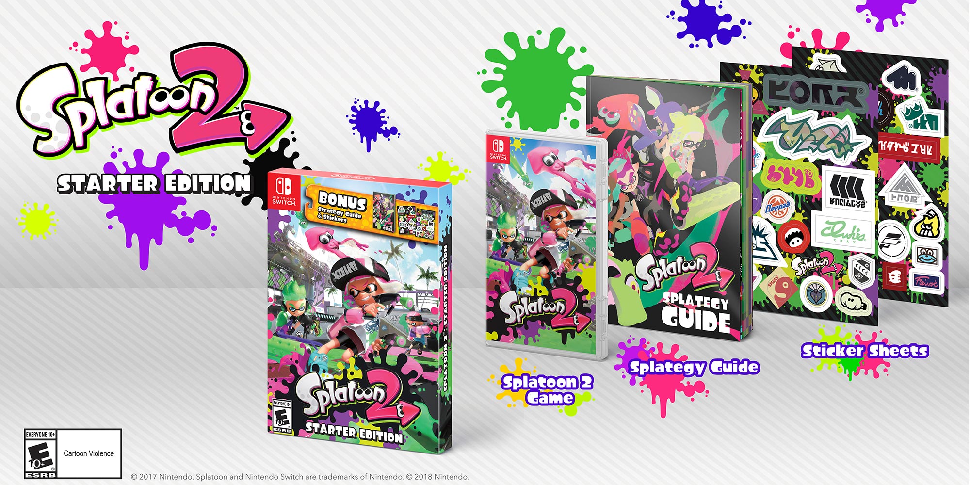 Splatoon 2 Starter Edition for Switch brings a 100-page strategy guide ...