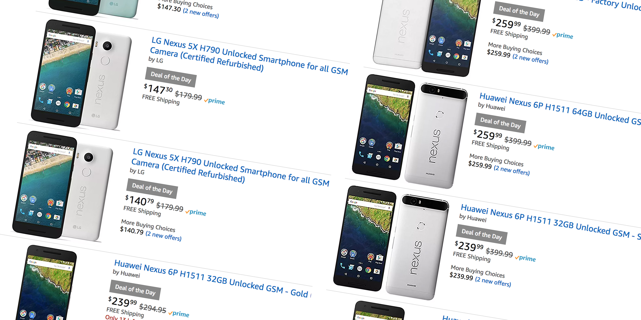 Amazon is blowing out cert. refurb Android devices from Huawei, LG ...