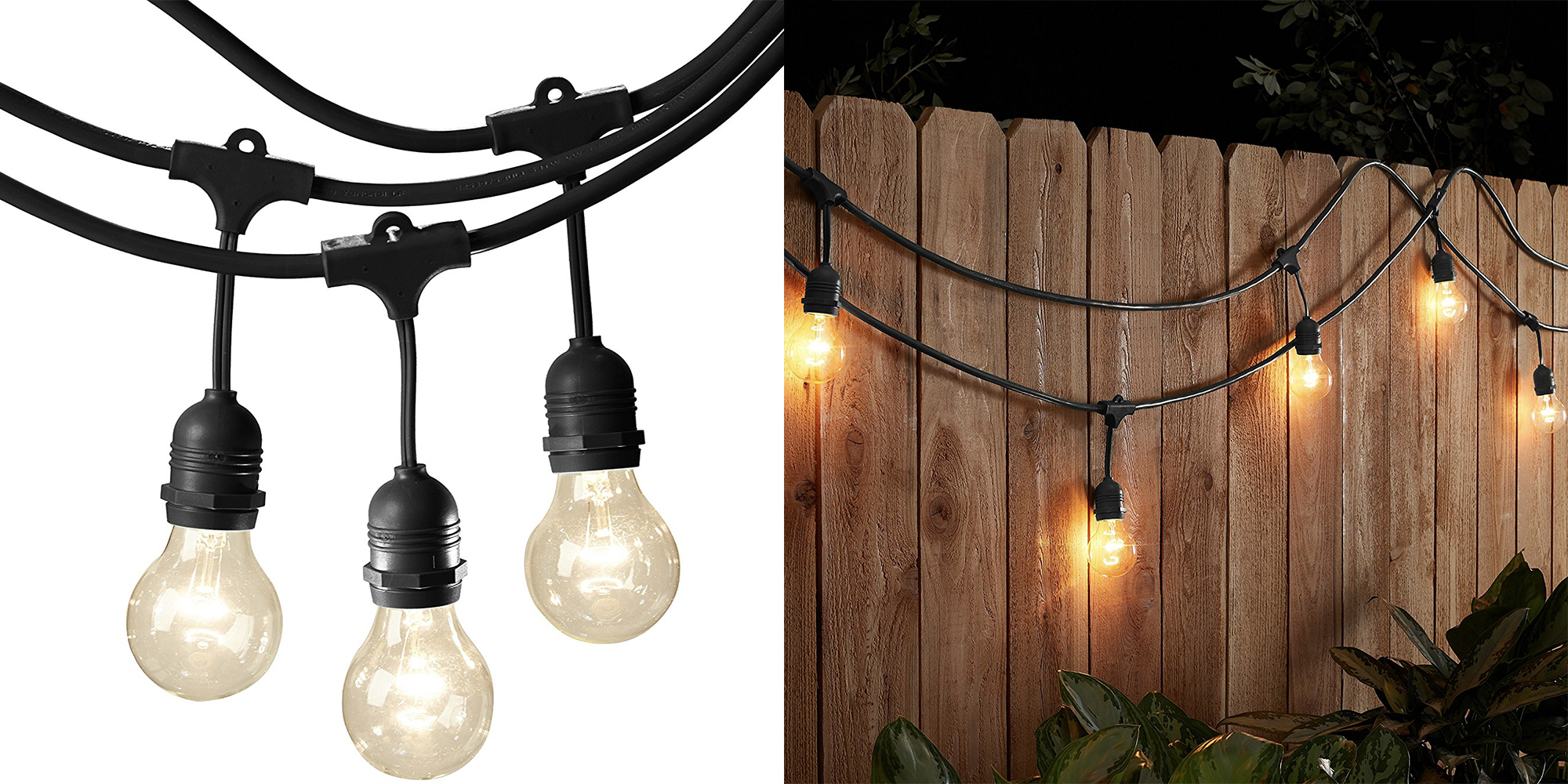 Amazon makes those cool outdoor string lights now: 48-foot for $40 shipped