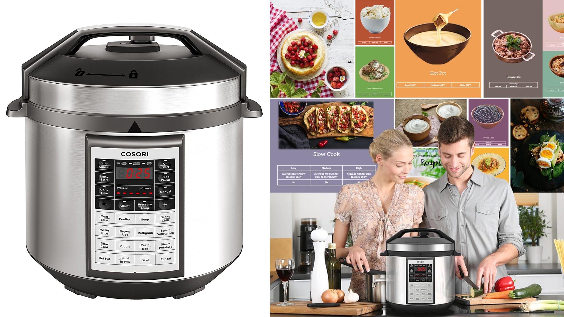 Cook faster w/ this 6-Qt. Premium 8-in-1 Multi-Cooker for $60, today ...