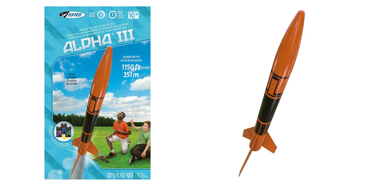 Bring SpaceX home w/ the Estes Alpha III Rocket Launch Kit: $17.50 (Reg ...