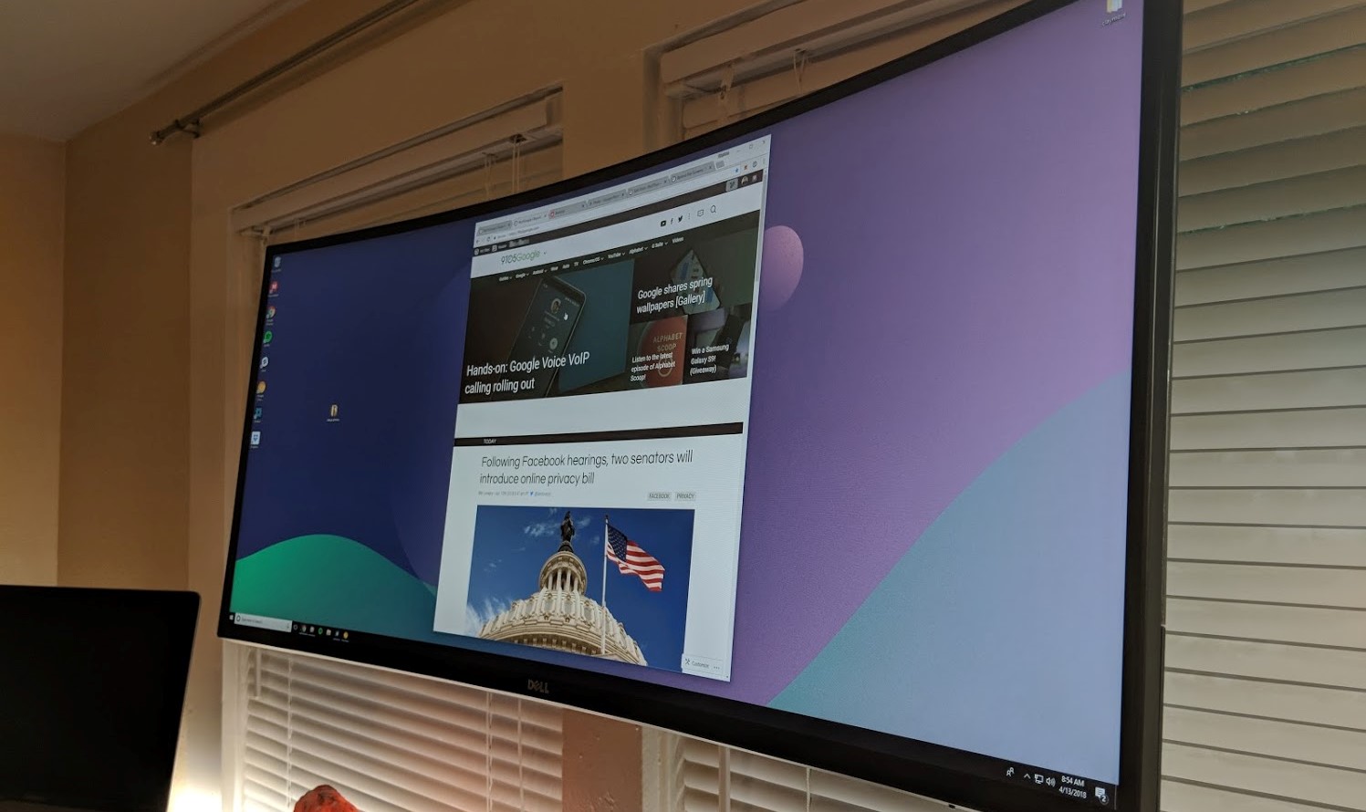 Behind the Screens: Stephen's health-oriented standing desk + weather ...