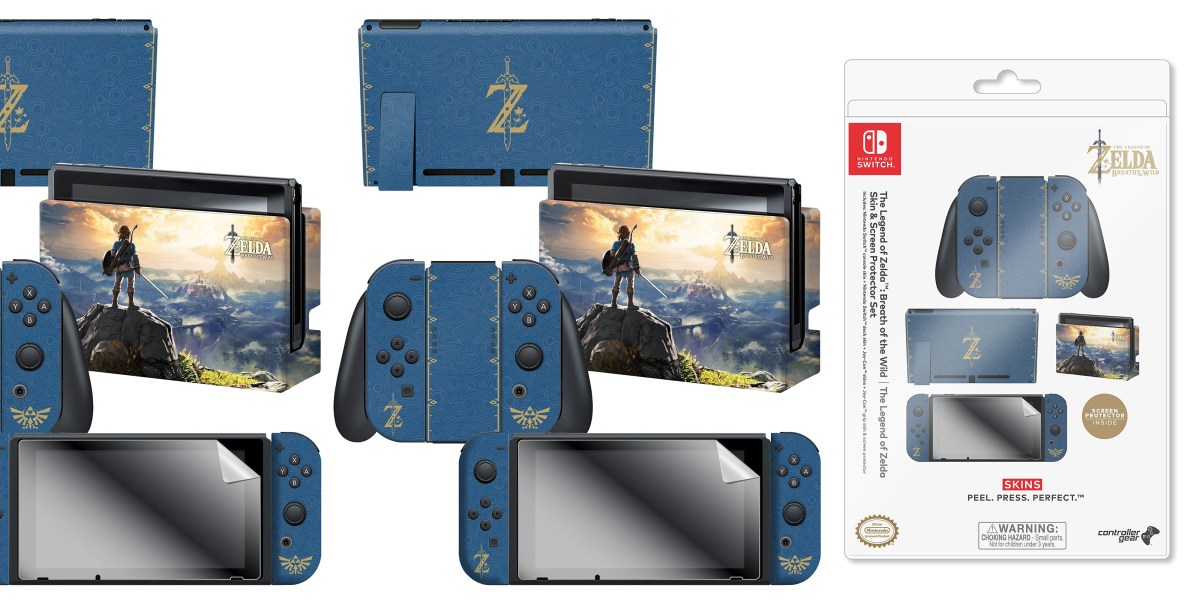 Zelda Breath of the Wild Nintendo Switch Skin & Screen Protector Set ...