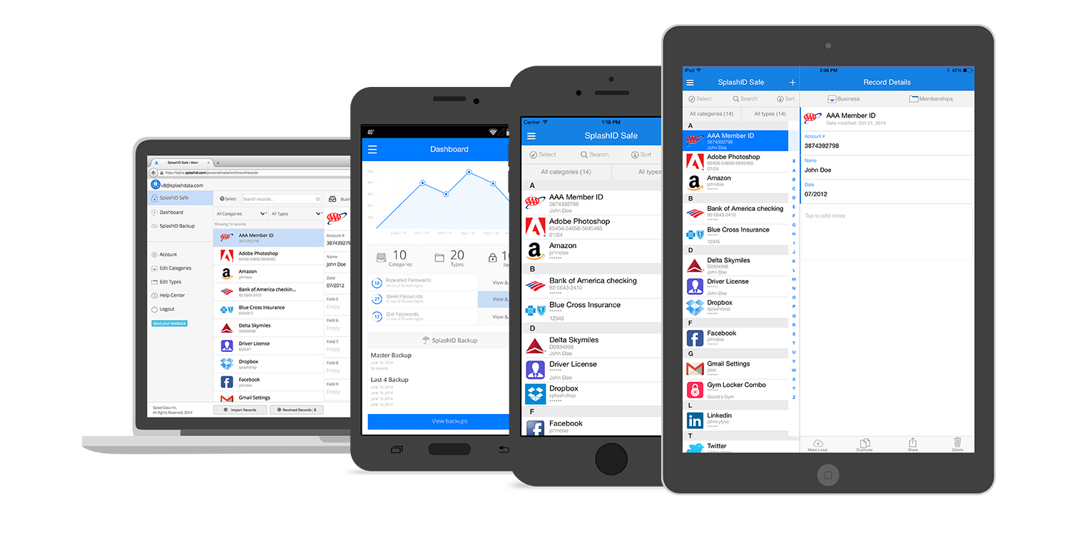 SplashID Pro is a Password Manager for iOS, Mac, more: Lifetime ...