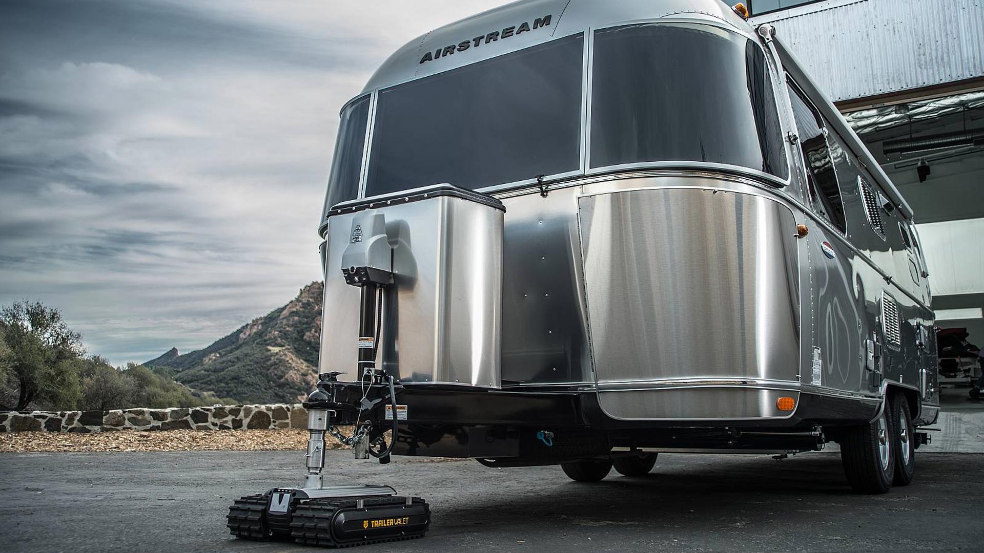 Trailer Valet RVR is a robot that can move up to 9,000-lbs. at the push ...