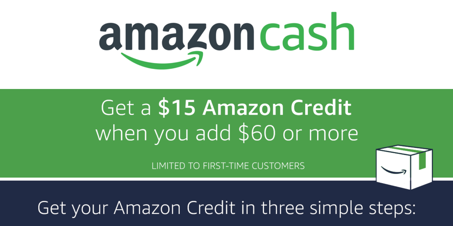 Get a free $15 Amazon credit when first time customers add $60 to ...