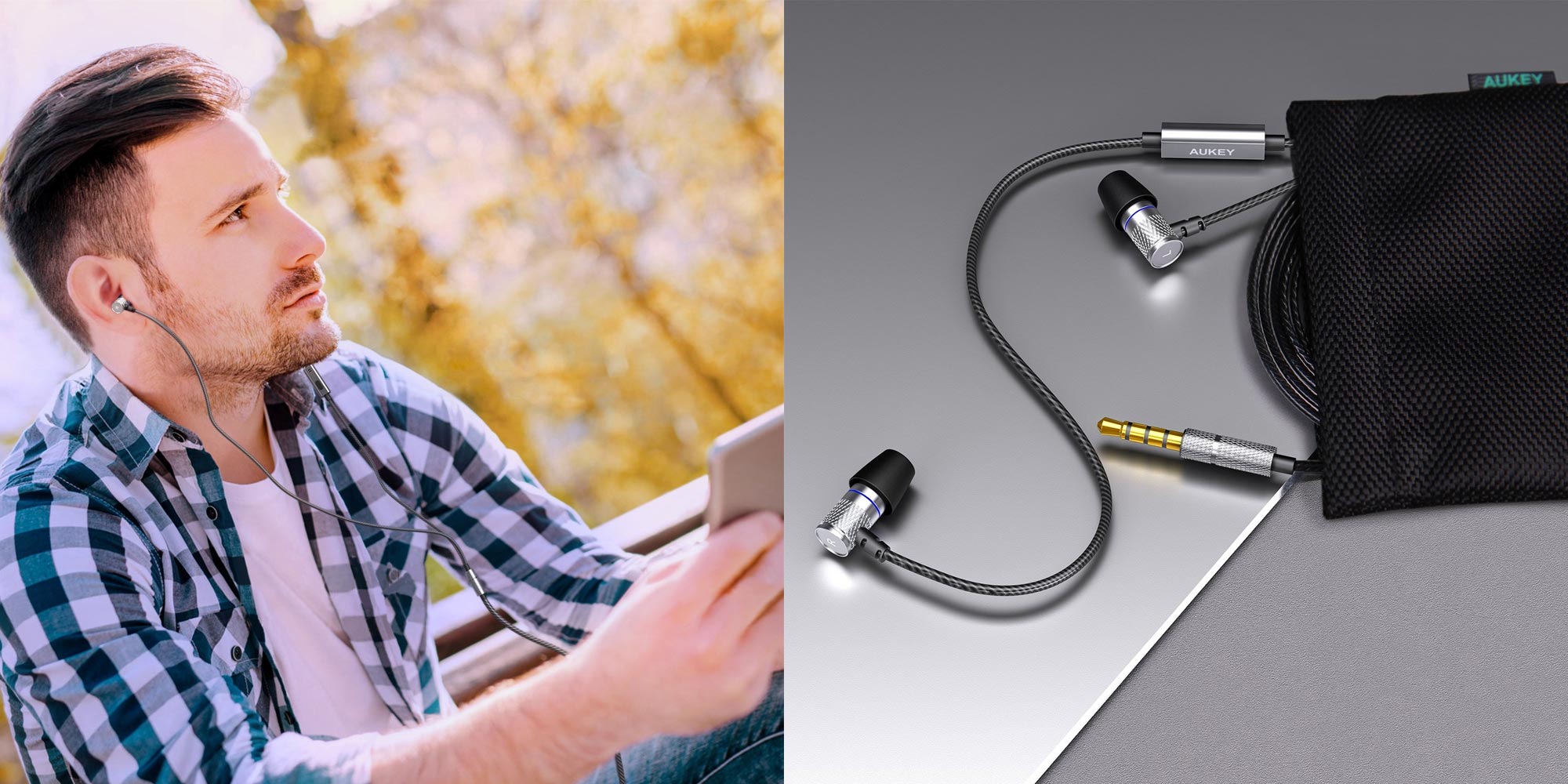 For just $5, you need AUKEY's Wired In-Ear Headphones as backups