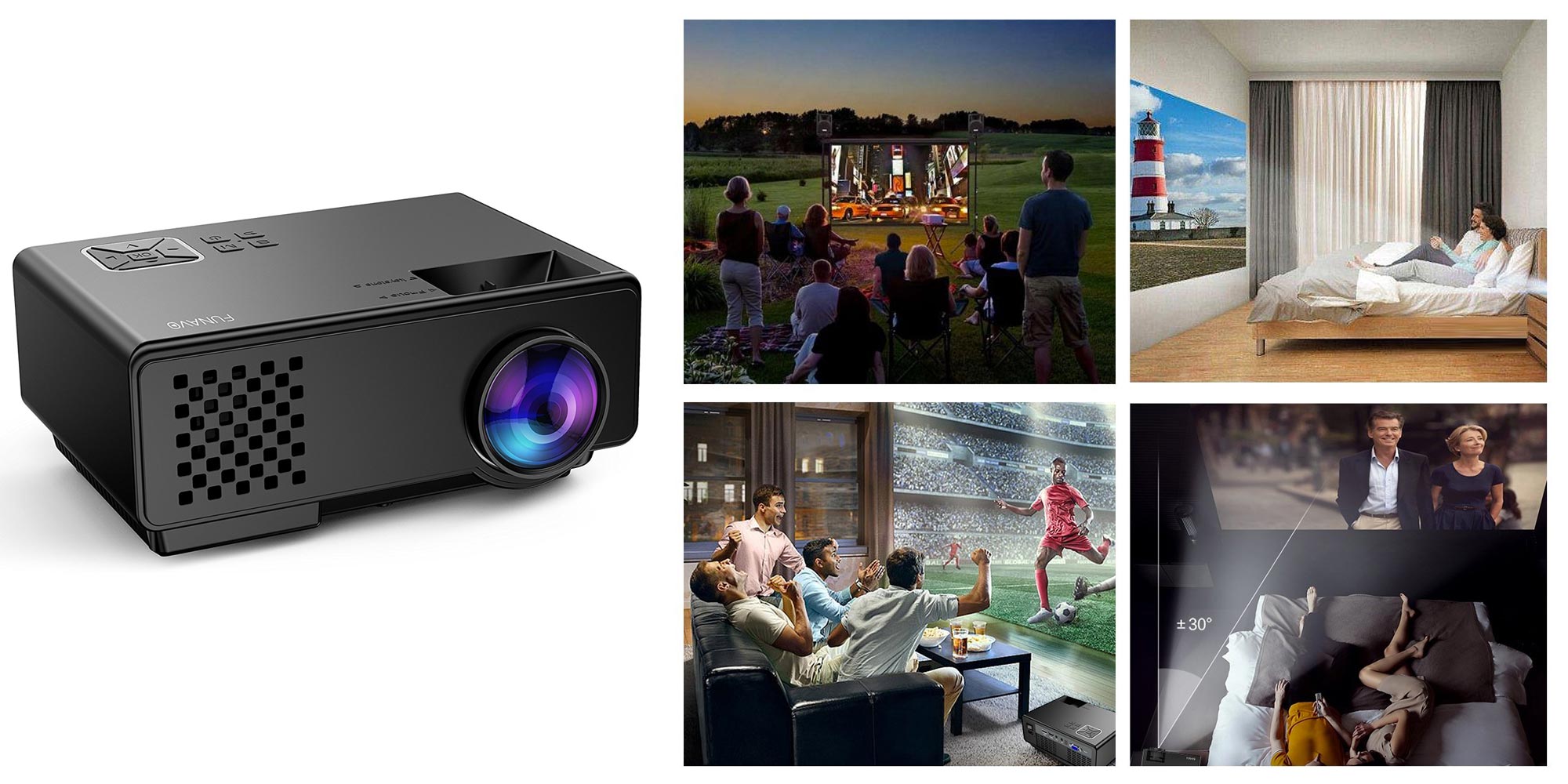 View up to a 170-inch screen w/ this 1080p projector for $60 shipped ...