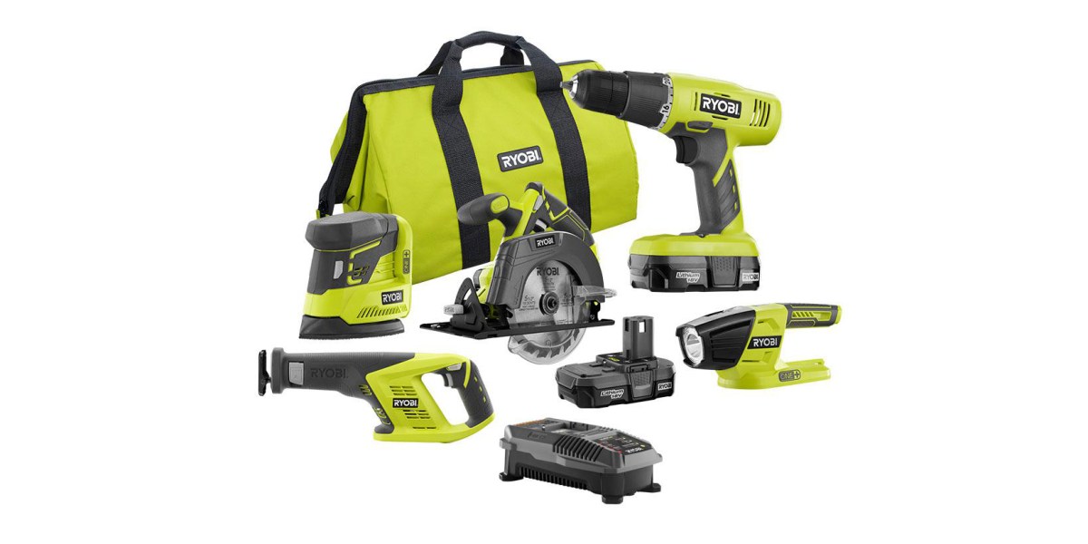 This Black Friday Ryobi 5-piece tool bundle is back at $159 shipped ...