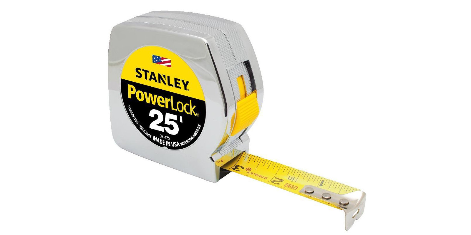 Snag the highly-rated Stanley PowerLock 25-ft Tape Measure for just $5 ...
