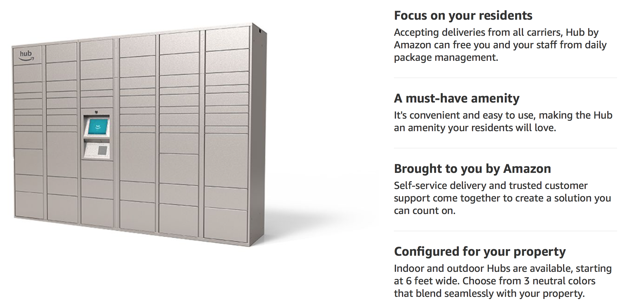 Amazon officially announces 'Hub', a new way to safely store deliveries