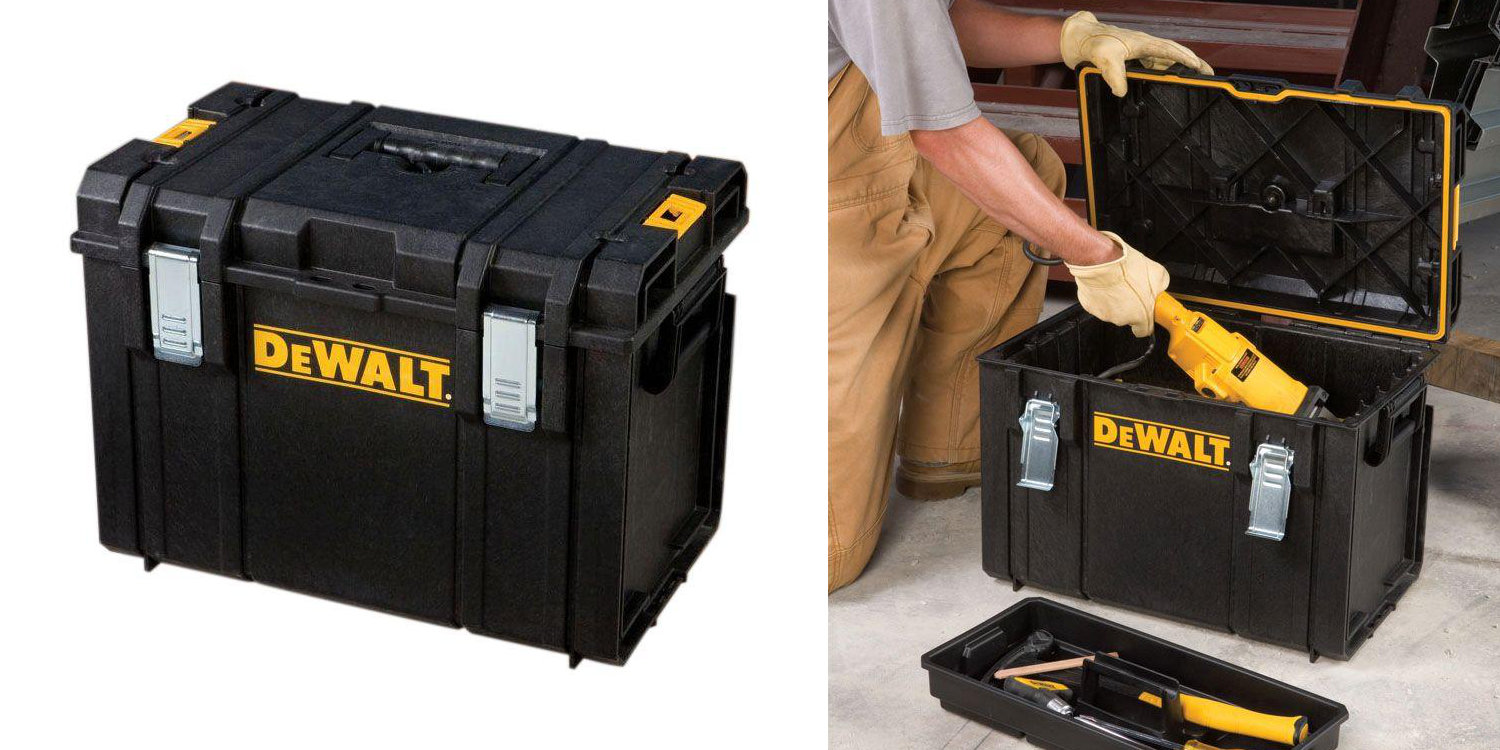 This water-sealed DEWALT ToughSystem XL Tool Box won't let you down ...