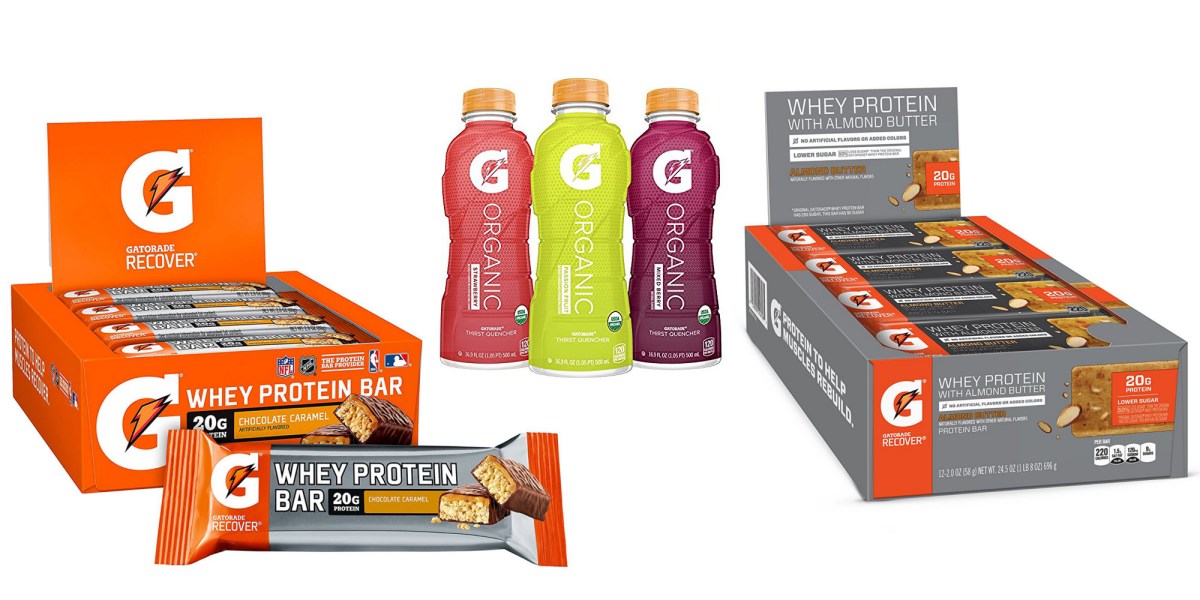 Amazon 1-day Gatorade sale from $10: protein bars/snacks, sport drinks ...