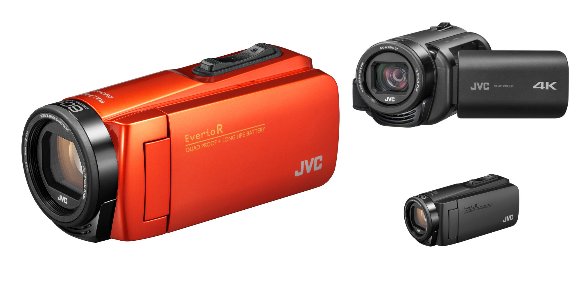 JVC updates Everio R camcorder lineup with floating 4K and 1080p models