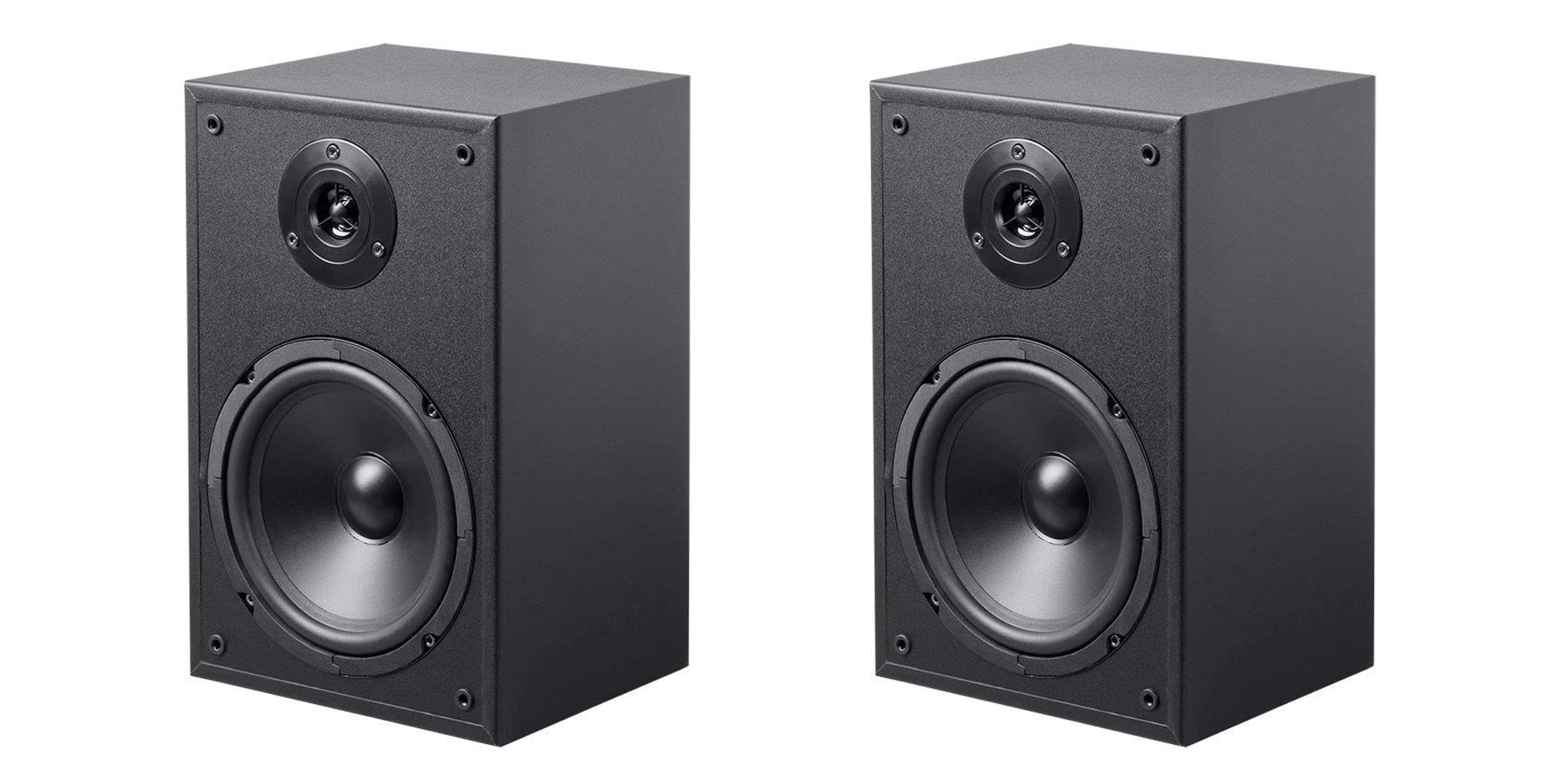 This pair of 6.5-inch Monoprice Bookshelf Speakers is down to $40 (20% off)