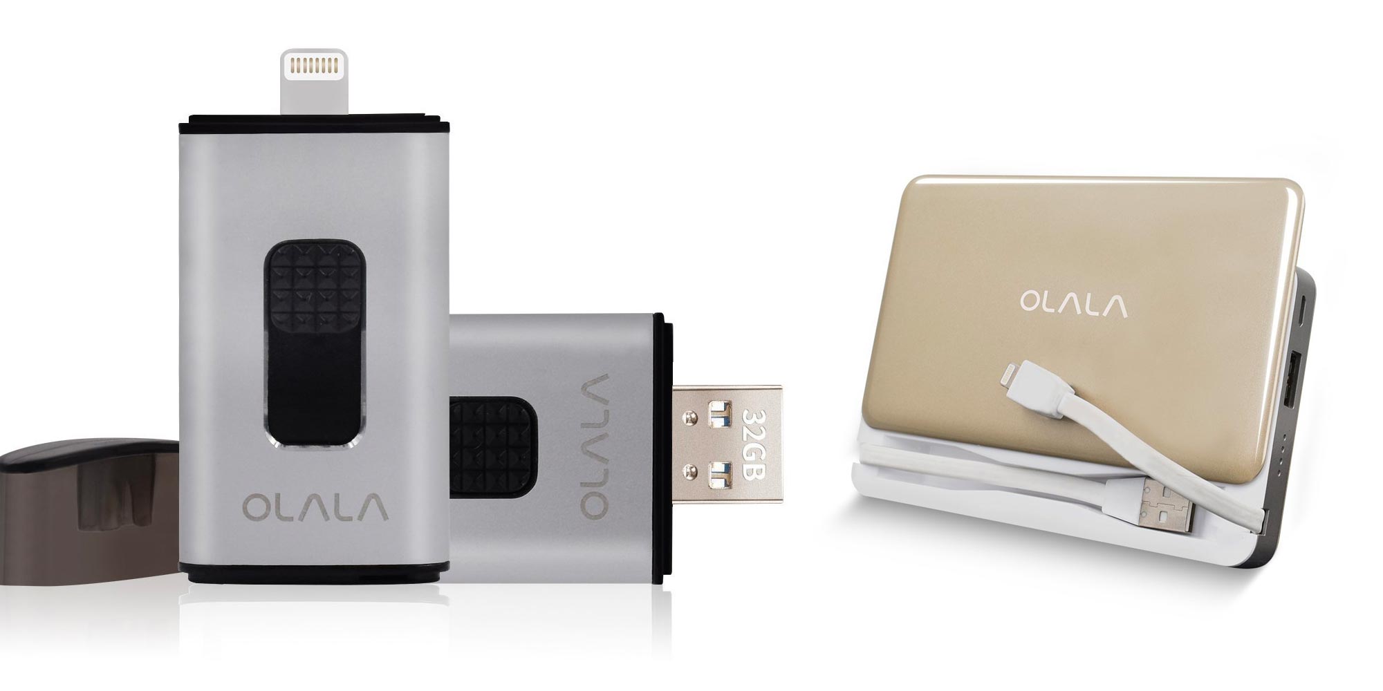 OLALA MFi Sale: Battery w/ Lightning $25.50, USB 3.0/Lightning Flash ...