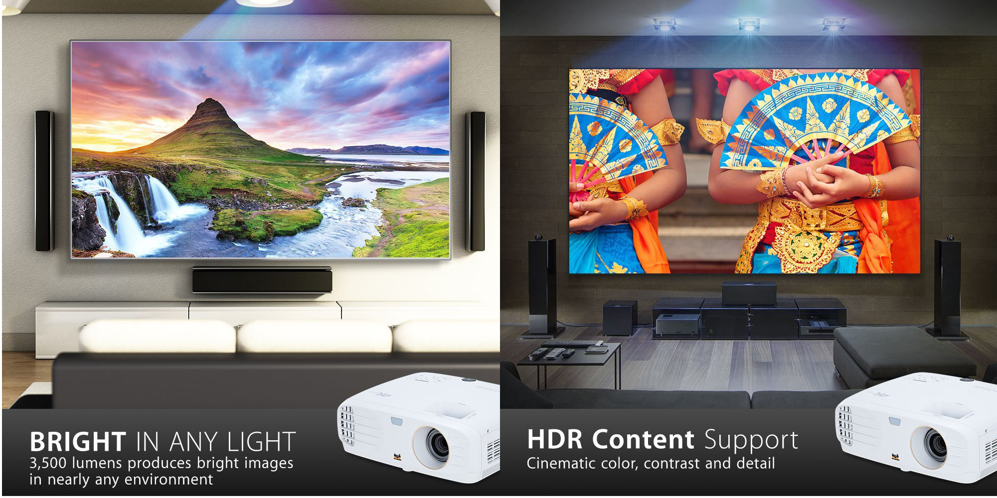 Watch 4K content on a 25-foot screen w/ this ViewSonic Projector ...
