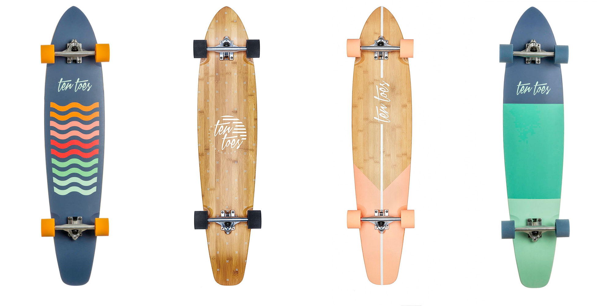 Roll down the boardwalk w/ these unique longboards for $42 shipped (30% ...