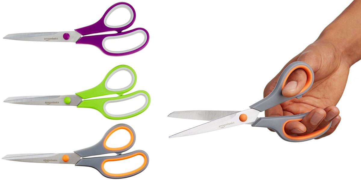 AmazonBasics 3 Pack of Scissor drops to just $7 just in time for school
