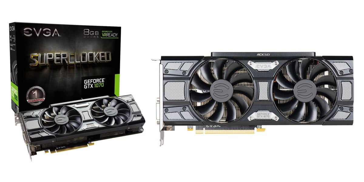 Upgrade your computer w/ EVGA's GTX 1070 8GB GPU: $380 (Reg. $500)