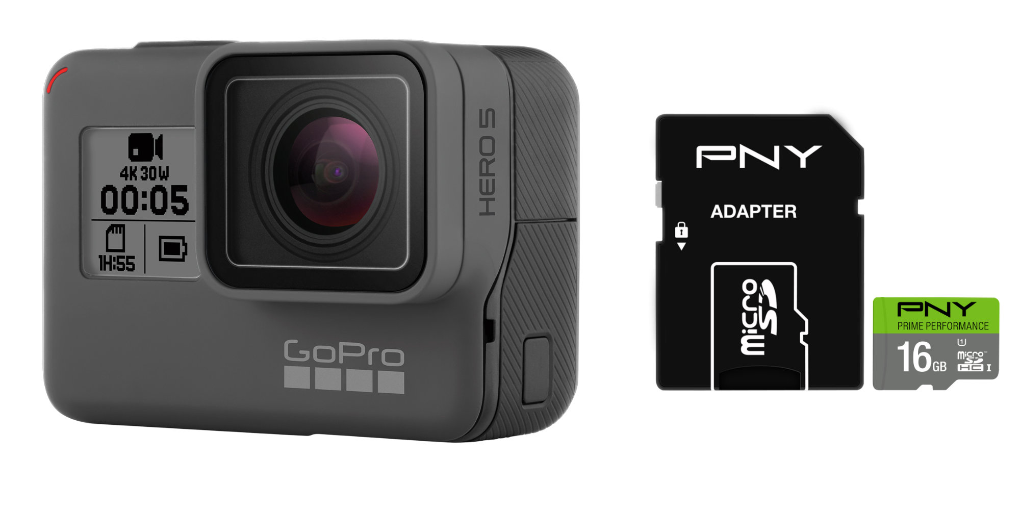 Save $35+ off GoPro HERO5 Black + PNY 16GB microSD Card: $219 shipped ...