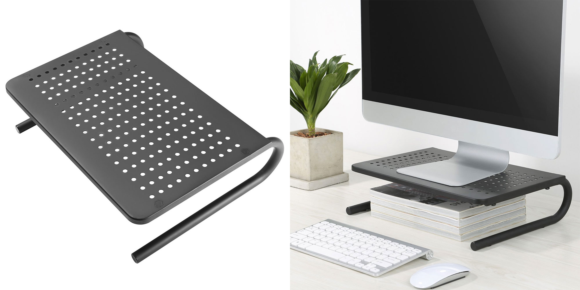 Raise your iMac or MacBook Pro w/ this monitor stand for $12 Prime shipped