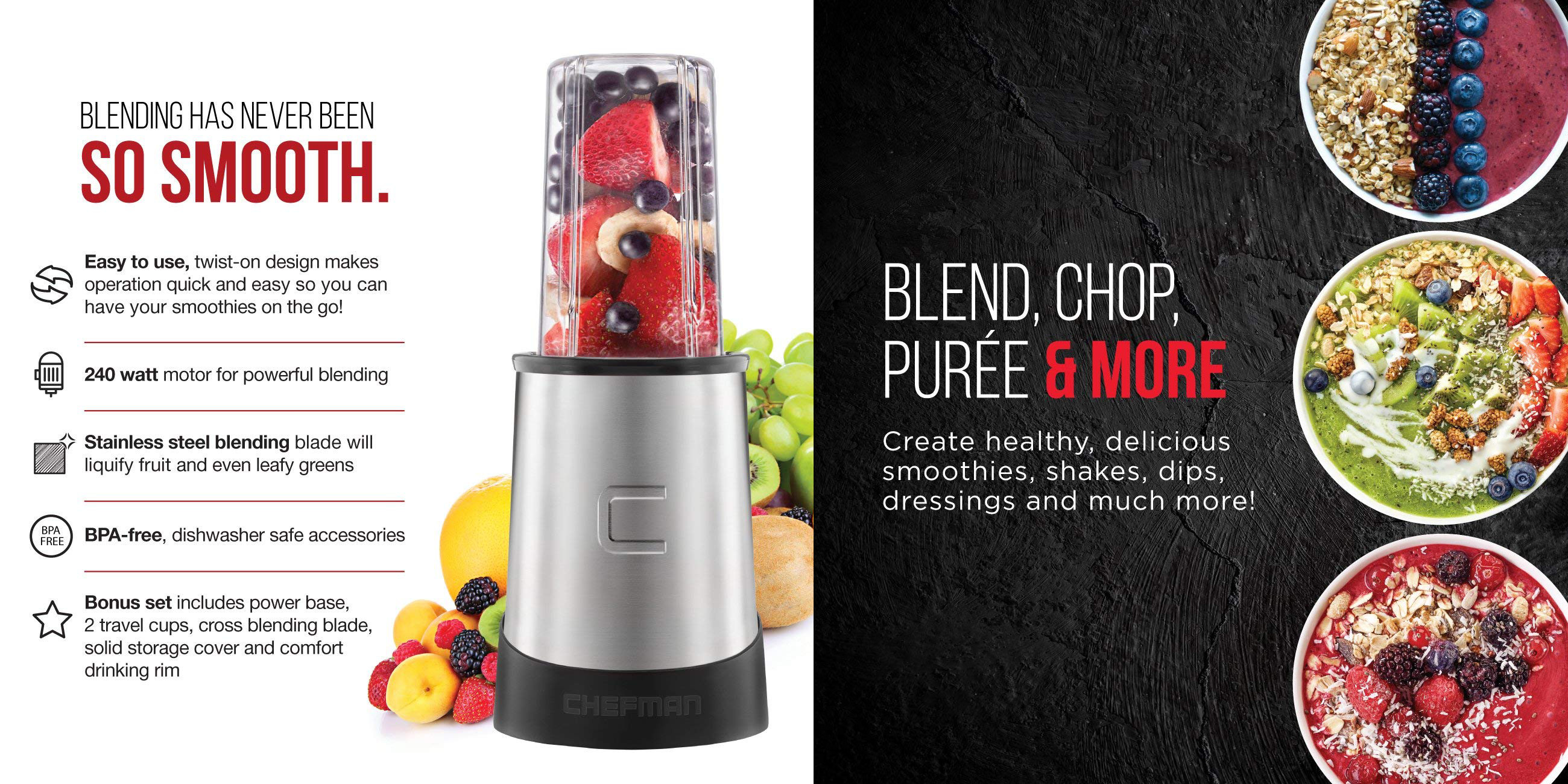 Chefman's Ultimate Smoothie Blender can be yours from just $9 today