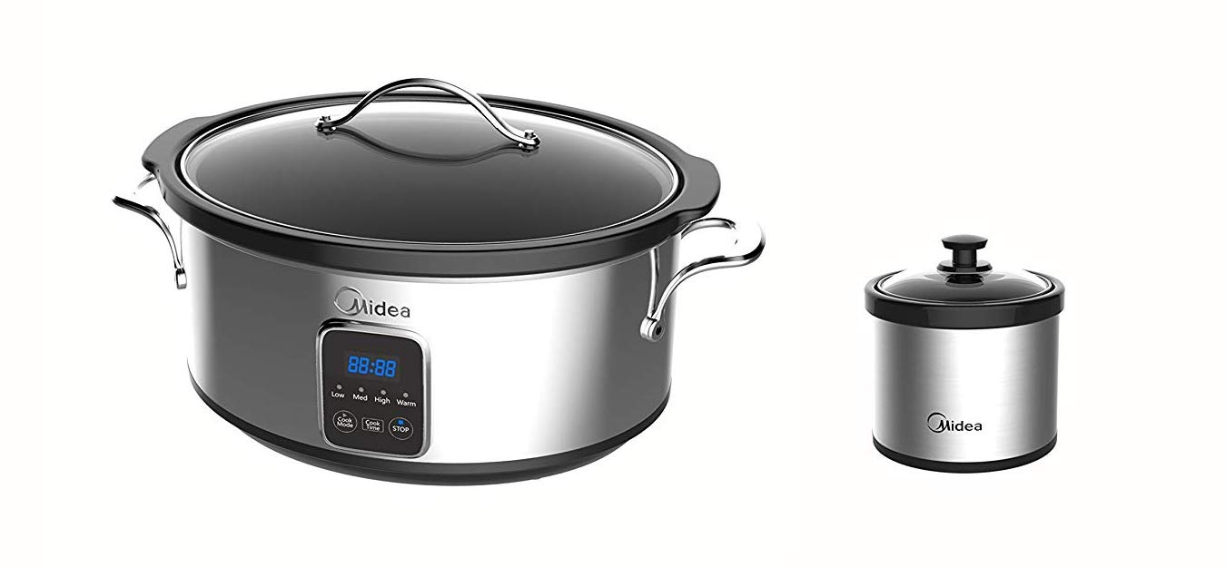 Feed the whole family for $18 w/ this Midea 6.5 Qt. Slow Cooker bundle