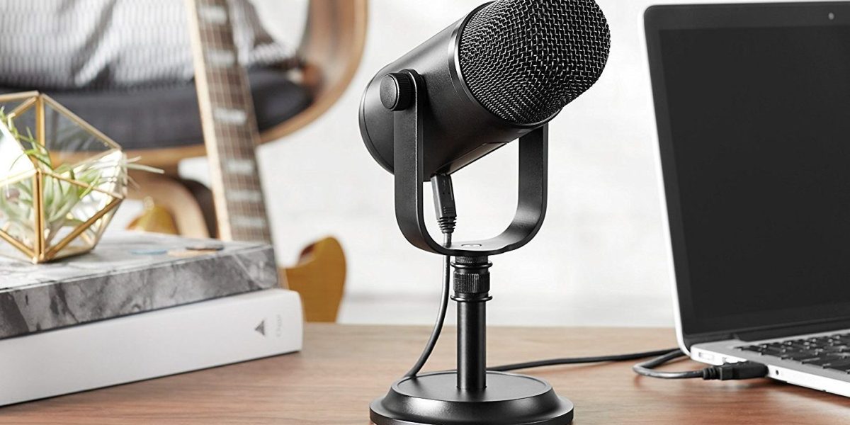 Aspiring podcasters can get this AmazonBasics Condenser Mic at a best ...