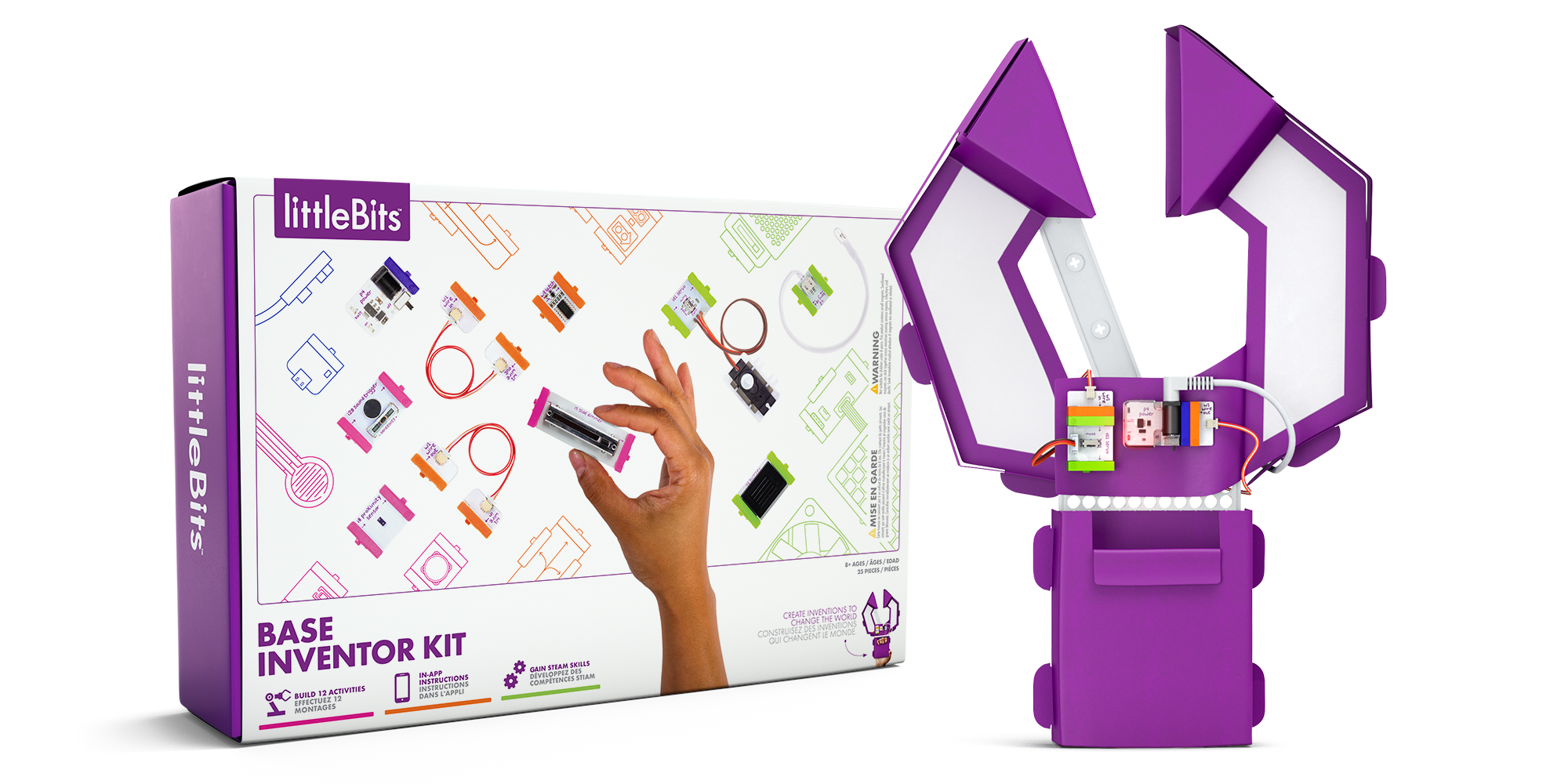 Build a robotic arm and more with the littleBits Base Inventor Kit at ...