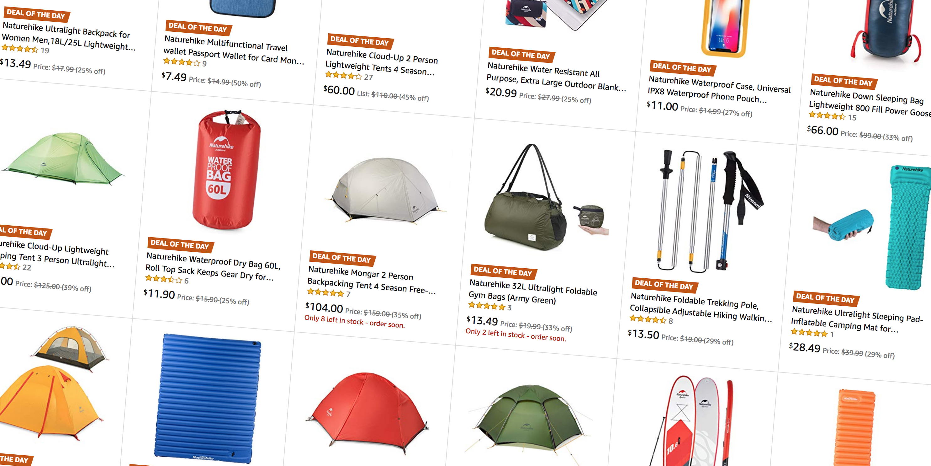 Amazon's Gold Box is loaded with camping gear starting at $7.50 Prime ...