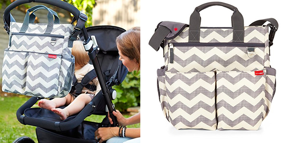 Skip Hop Messenger Diaper Bag has a changing pad & room for a MacBook ...