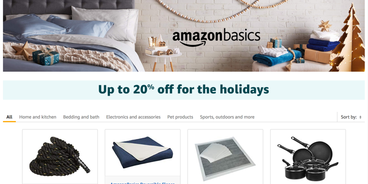 AmazonBasics Holiday Sale from $4: backpacks, cookware, electronics ...