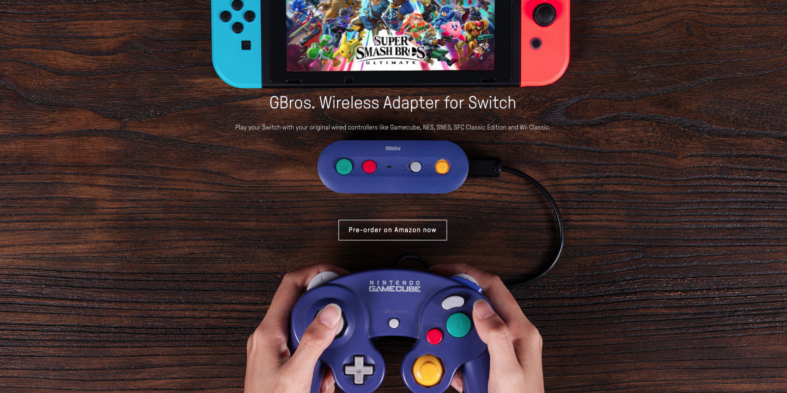 8Bitdo GBros.has a new wireless GameCube Controller adapter