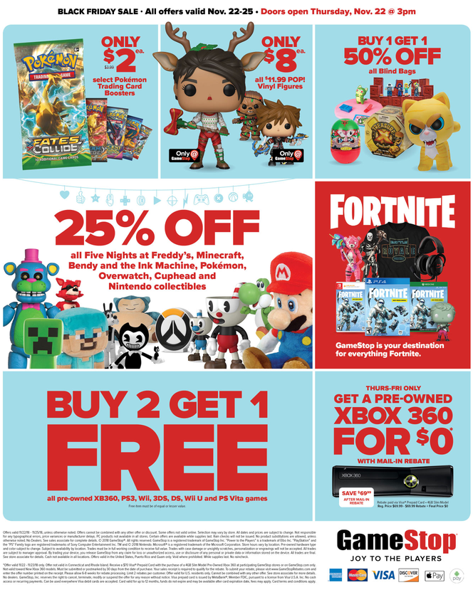 GameStop Black Friday Ad: $50 GC w/ Nintendo Switch, PS4 Pro, Games ...