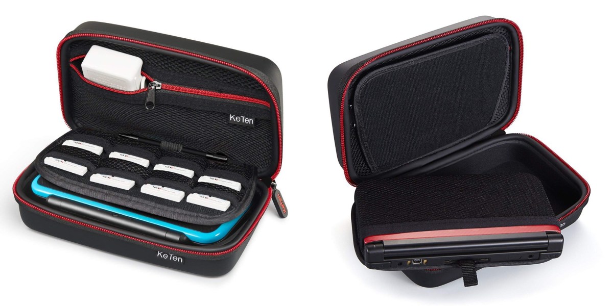 Carry your Nintendo 2DS/3DS XL, charger, and 8 games in a protective ...