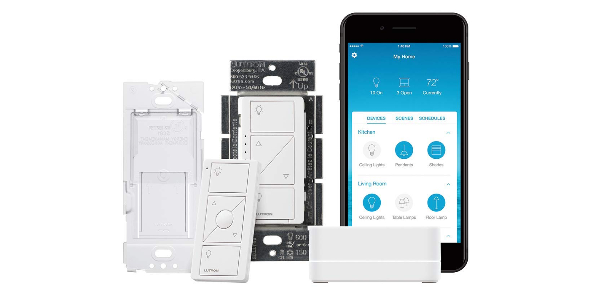 Lutron's Caseta Wireless Smart Lighting Set works with Siri, Alexa, and ...
