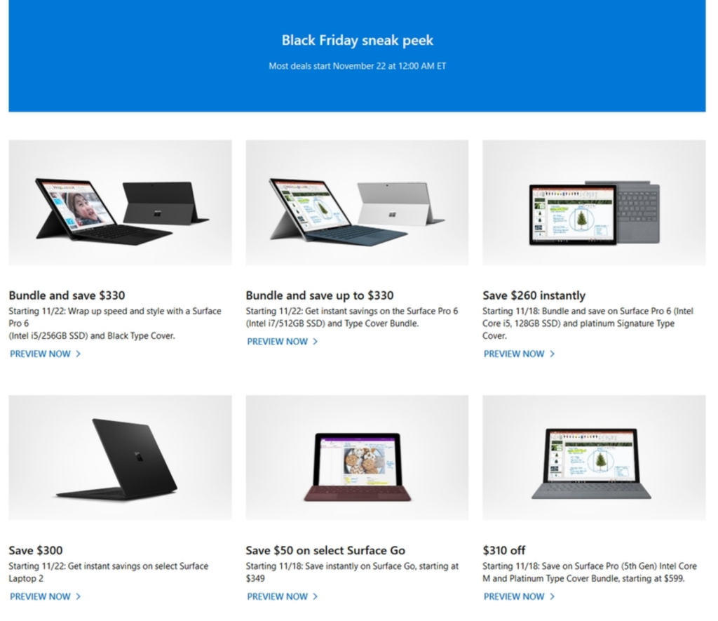 Microsoft Store Black Friday ad: Xbox One deals, PCs, more - 9to5Toys